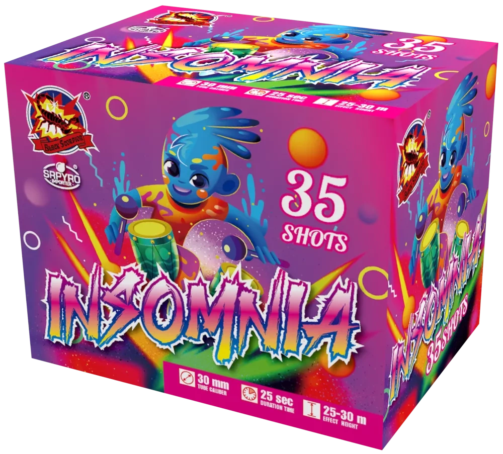 Wyrzutnia INSOMNIA - 35 strzałów - 30 mm - CLE4365 - SRPYRO | 6942037701120